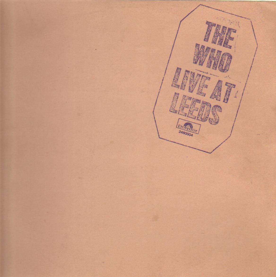 The Who - Live at Leeds. Albúm Vinilo 33 rpm